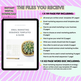 Email Marketing Sequence Templates & Guide - Instant download – Karly ...